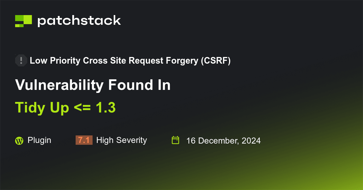WordPress Tidy Up Plugin